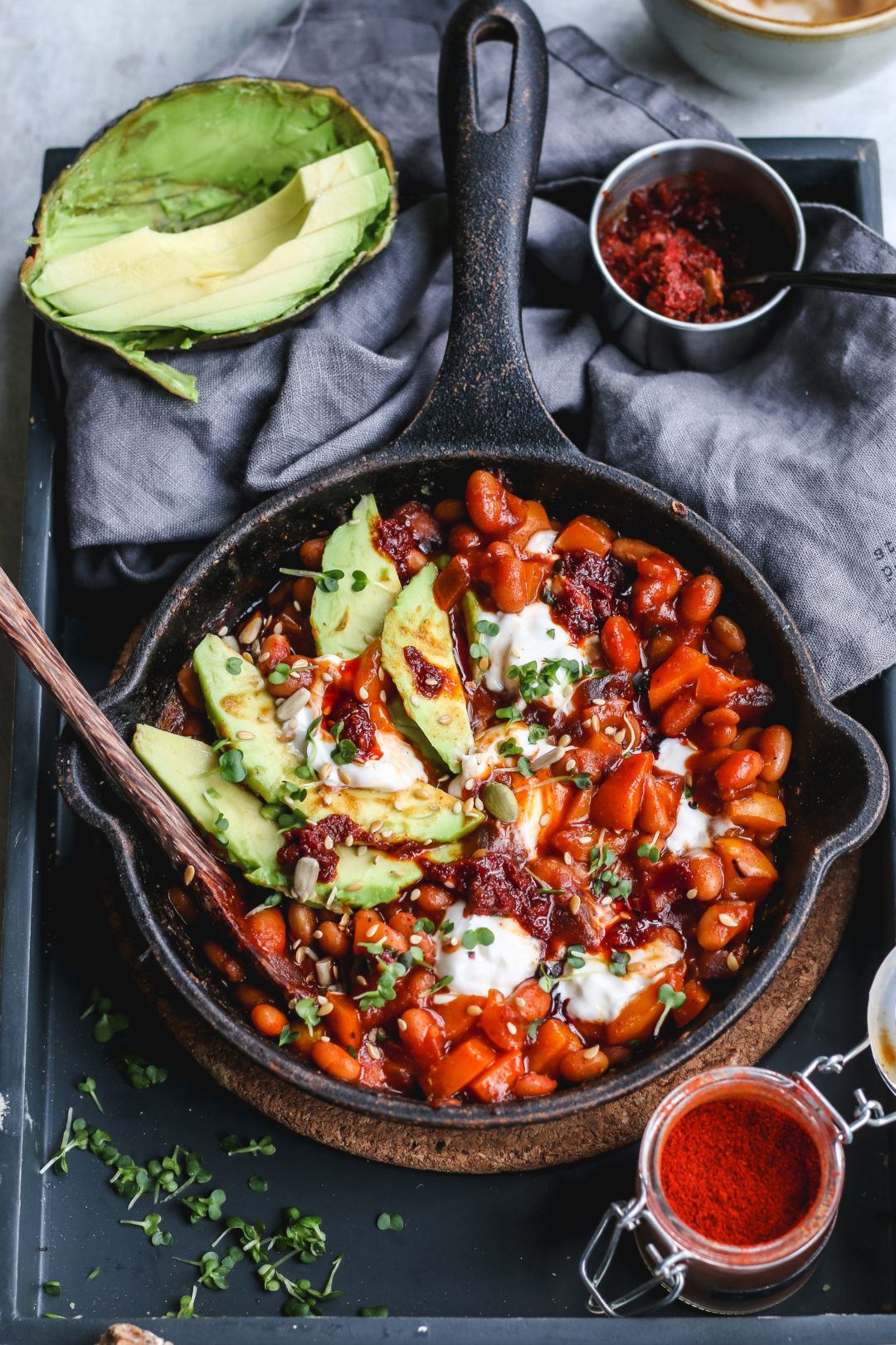 Smokey Bean Shakshuka (Student Style) - Lucy & Lentils