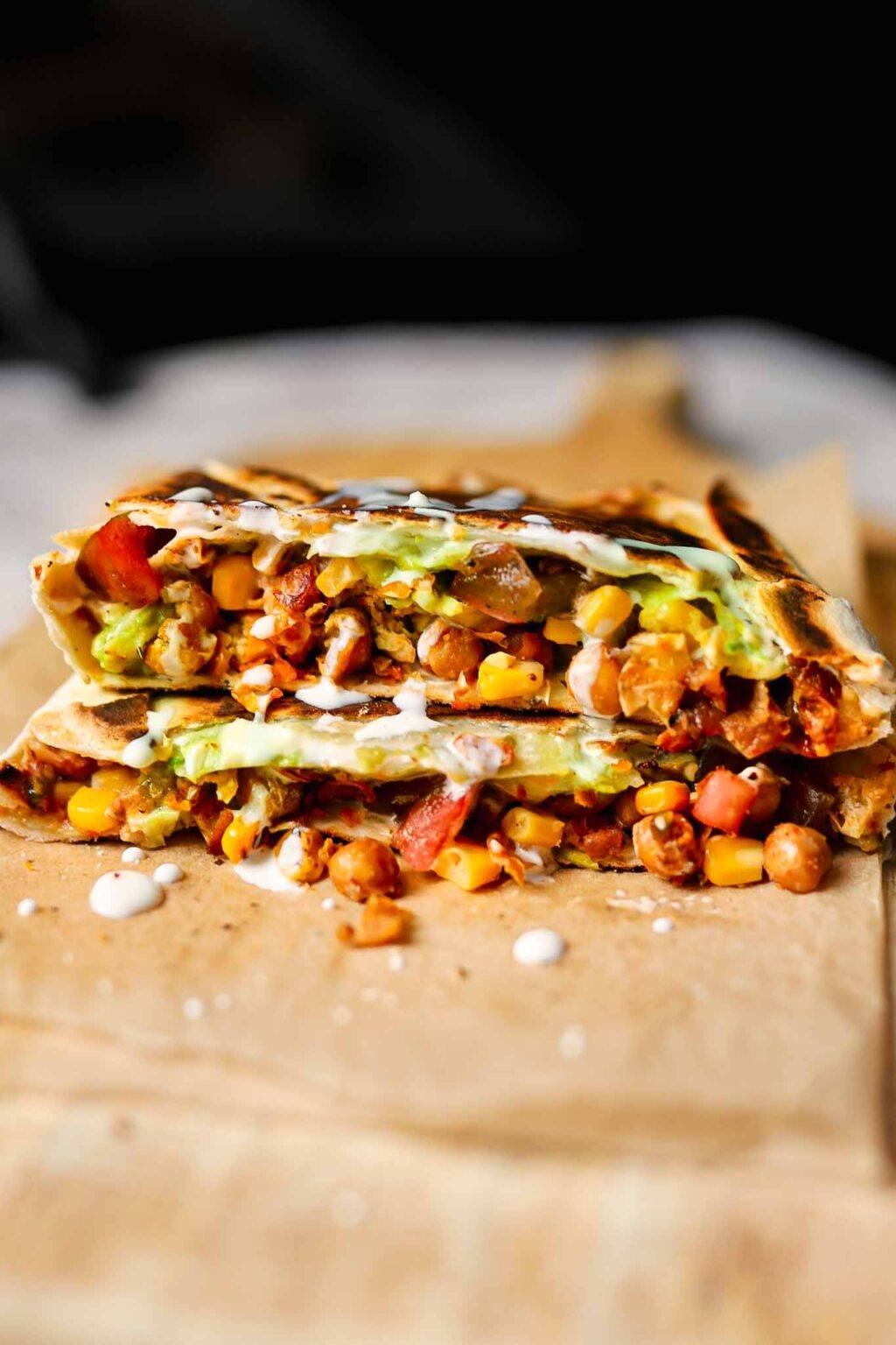 Vegan Toasted Fold Over Wrap - Lucy & Lentils